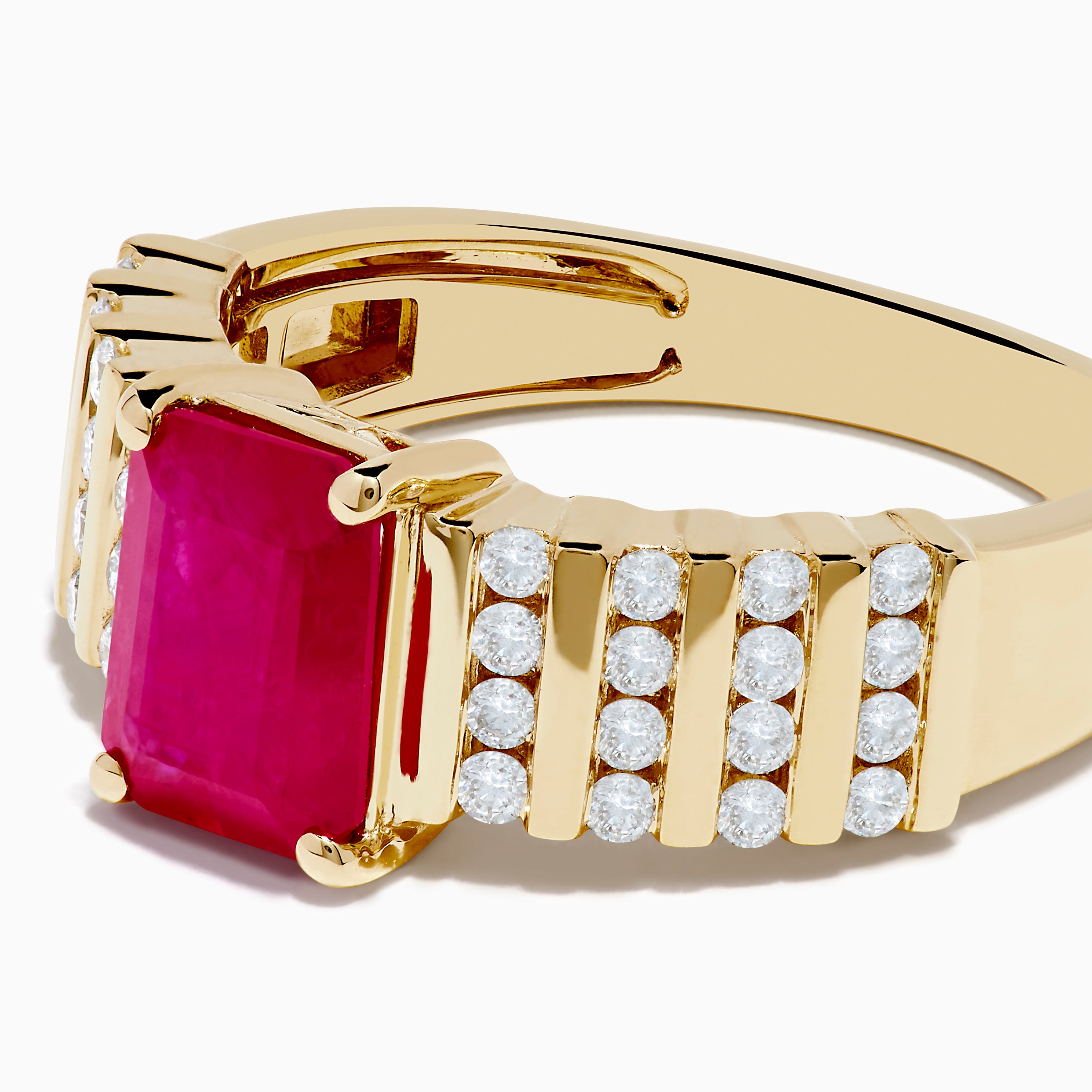 Ruby Royale 14K Yellow Gold Ruby and Diamond Ring – effyjewelry.com