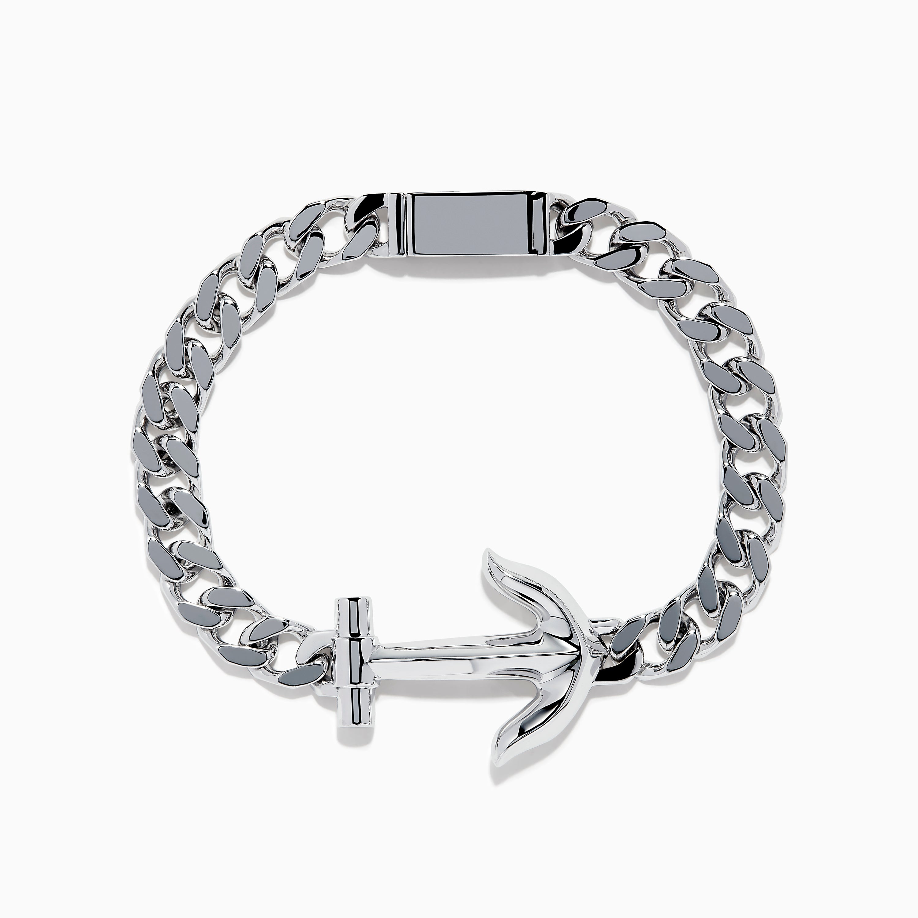 Men's 925 Sterling Silver Anchor Bracelet – effyjewelry.com