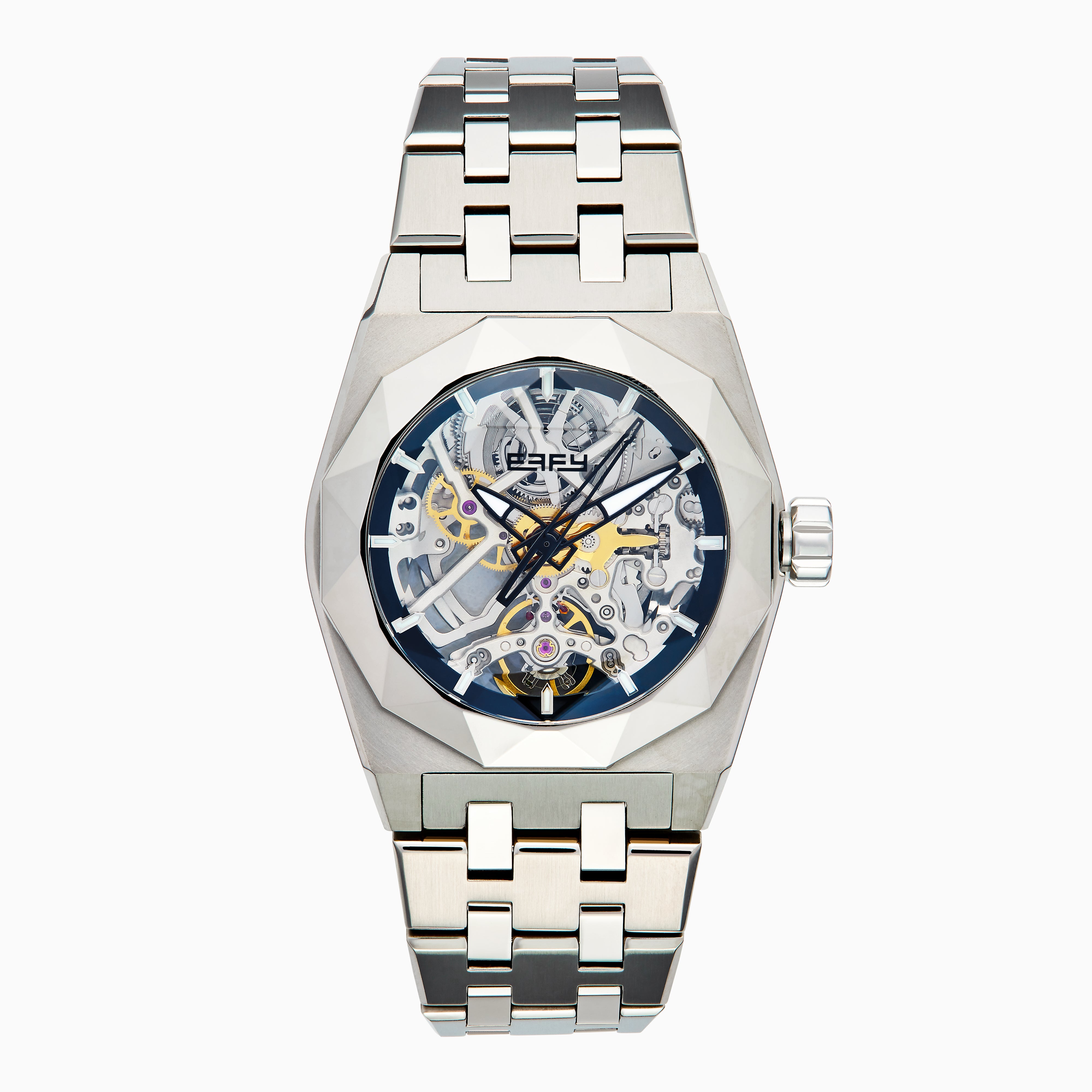 42MM Swiss Made Titanium Automatic Skeleton Watch – effyjewelry.com