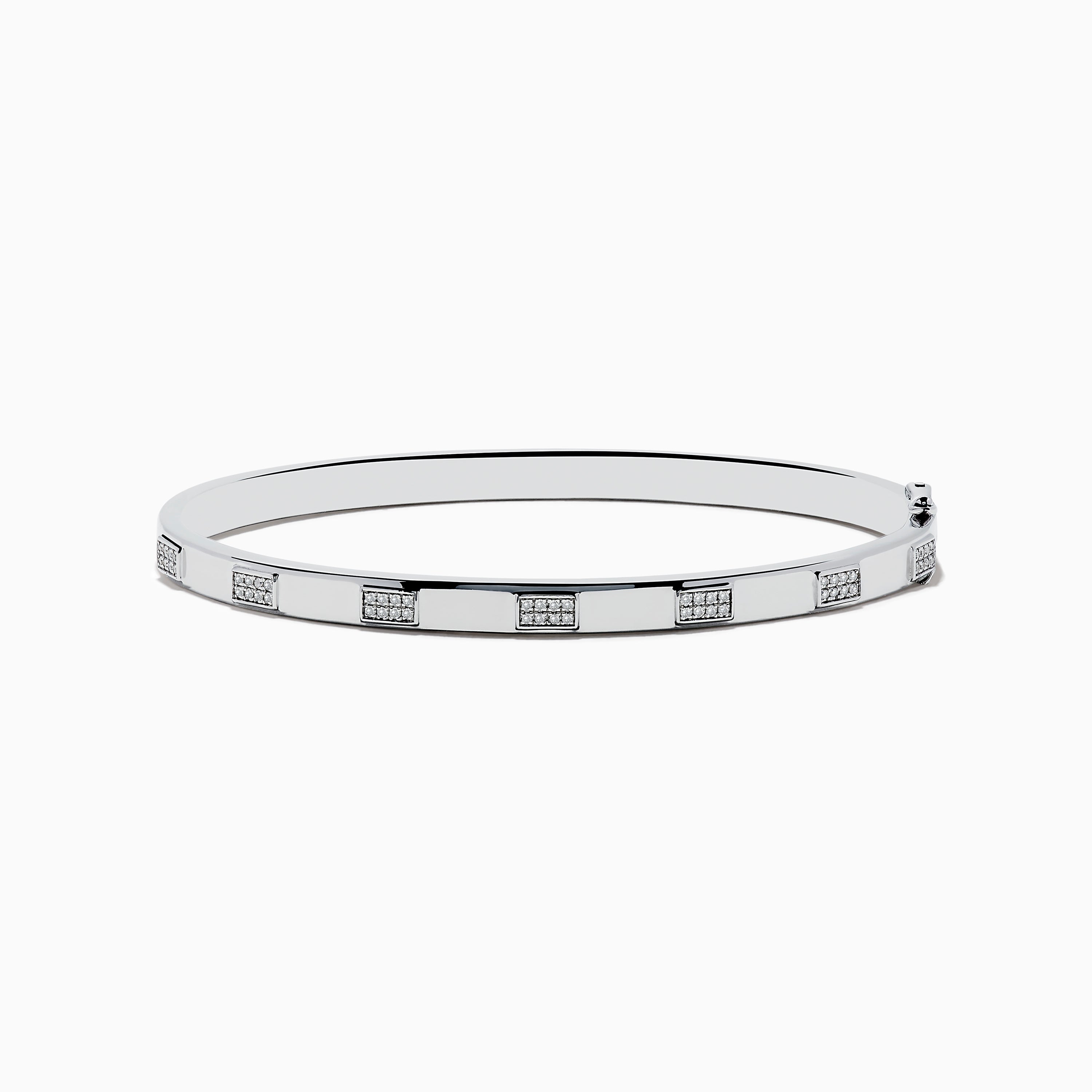 925 Sterling Silver and Diamond Bangle – effyjewelry.com