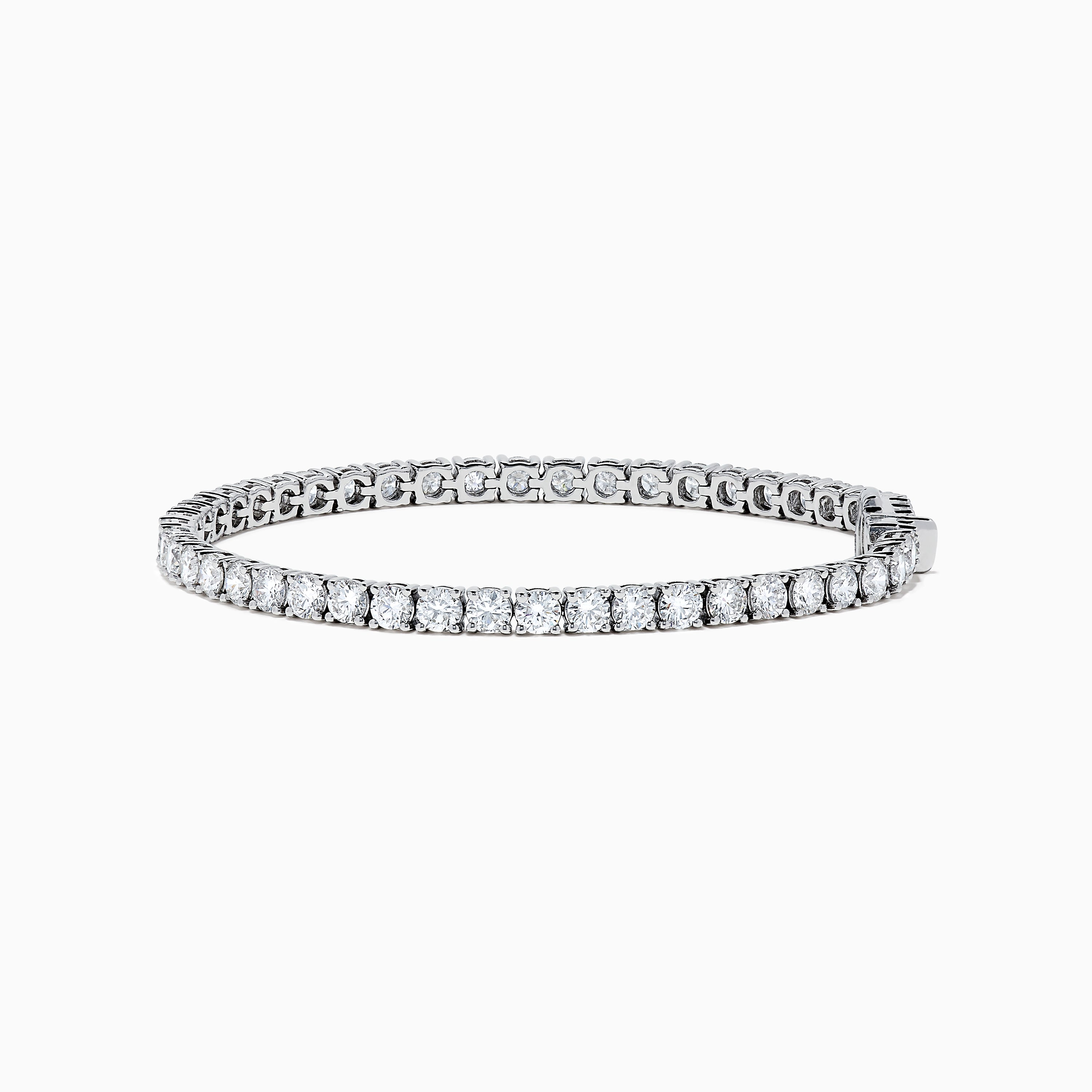 14K White Gold 7.00 Carat Lab Grown Diamond Tennis Bracelet ...