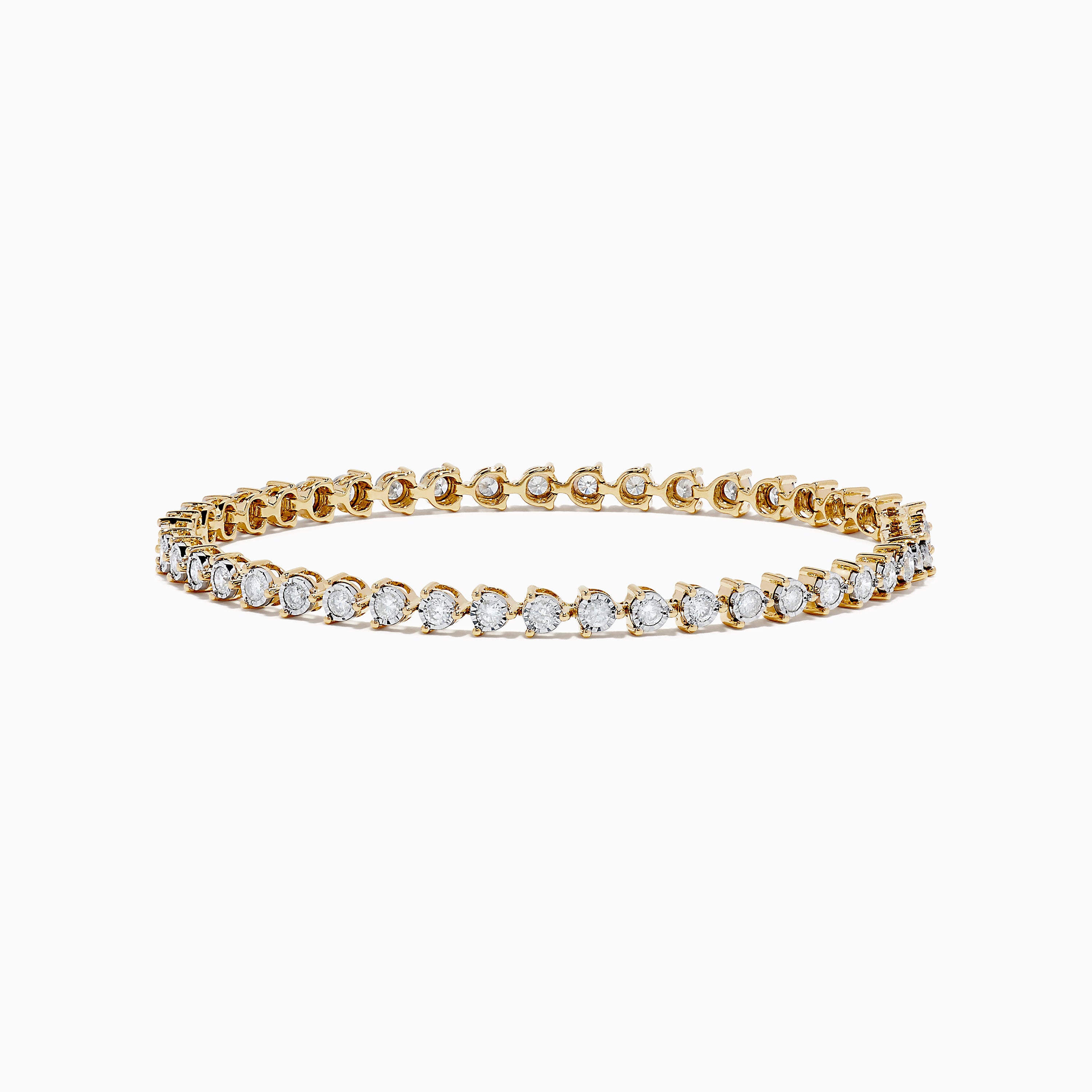 Pave Classica 14K Two-Tone Gold Diamond Tennis Bracelet 1.95 TCW ...