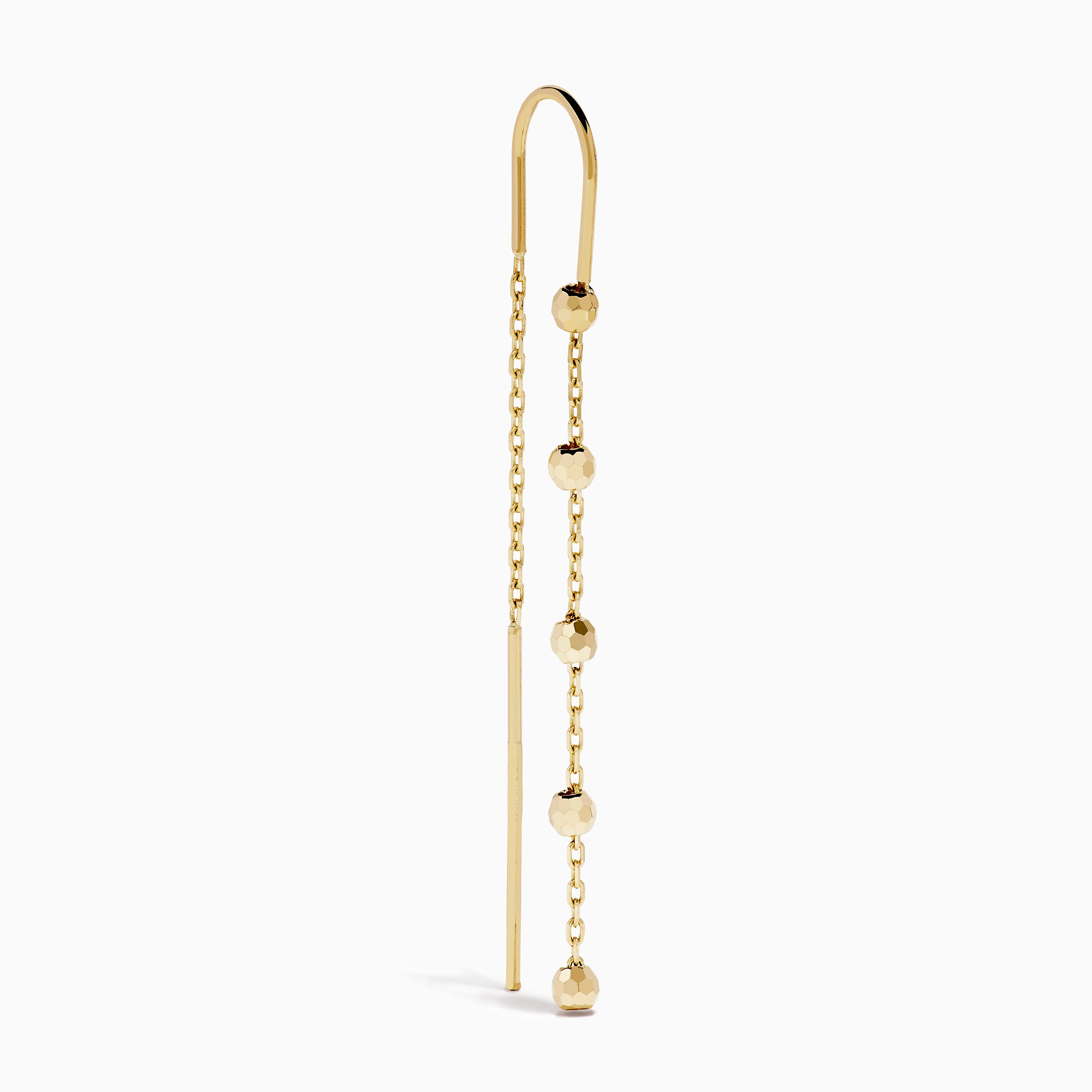 14K Yellow Gold Linear Drop Earrings – effyjewelry.com
