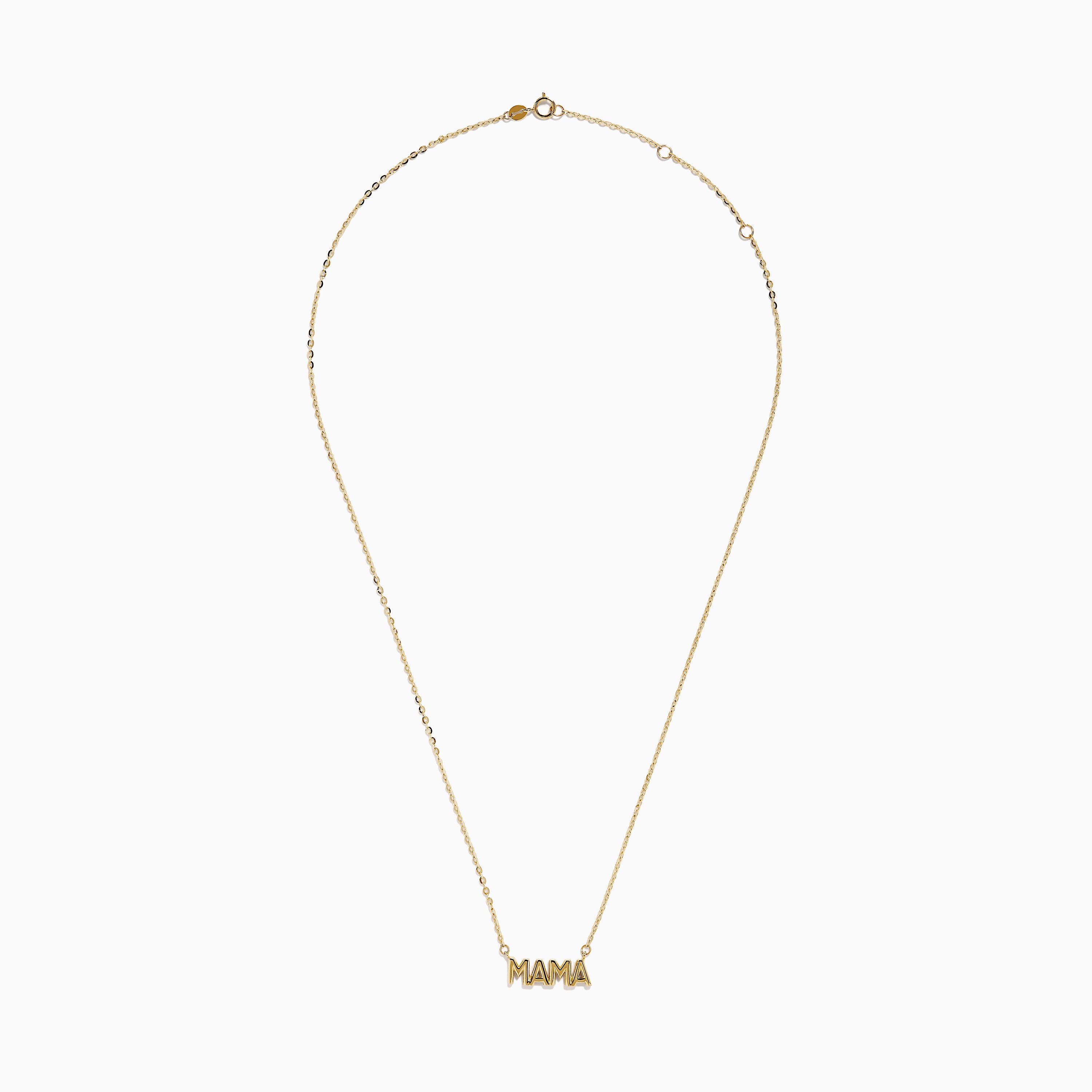 14K Yellow Gold MAMA Cable Chain Necklace – effyjewelry.com
