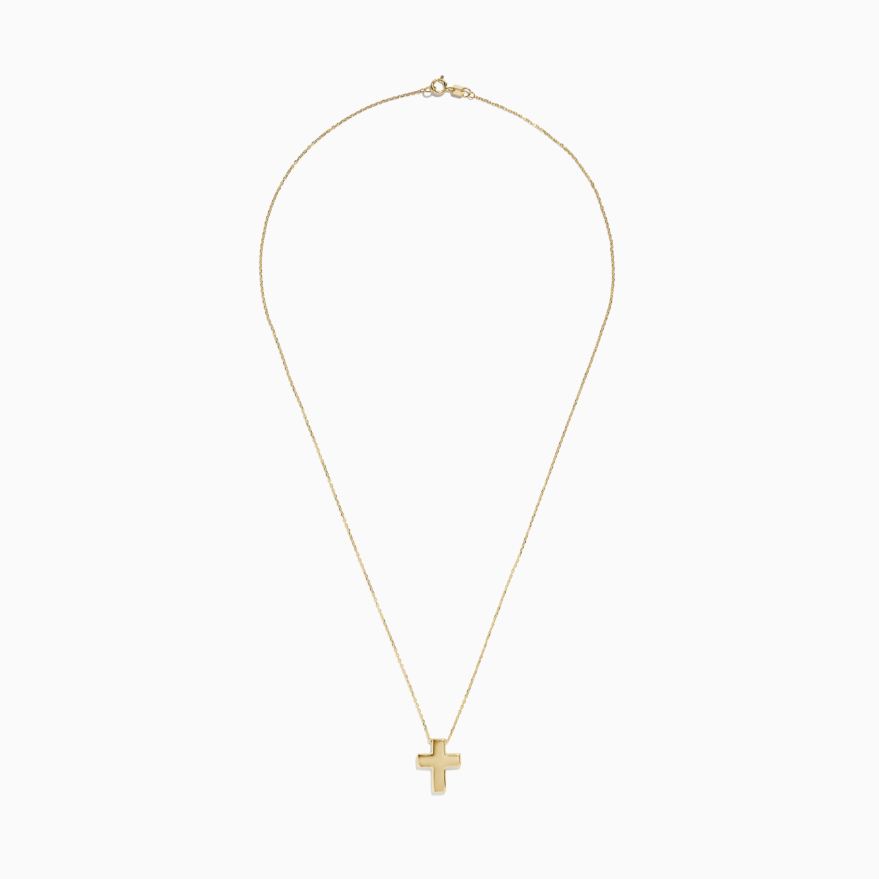 14K Yellow Gold Cross Pendant – effyjewelry.com