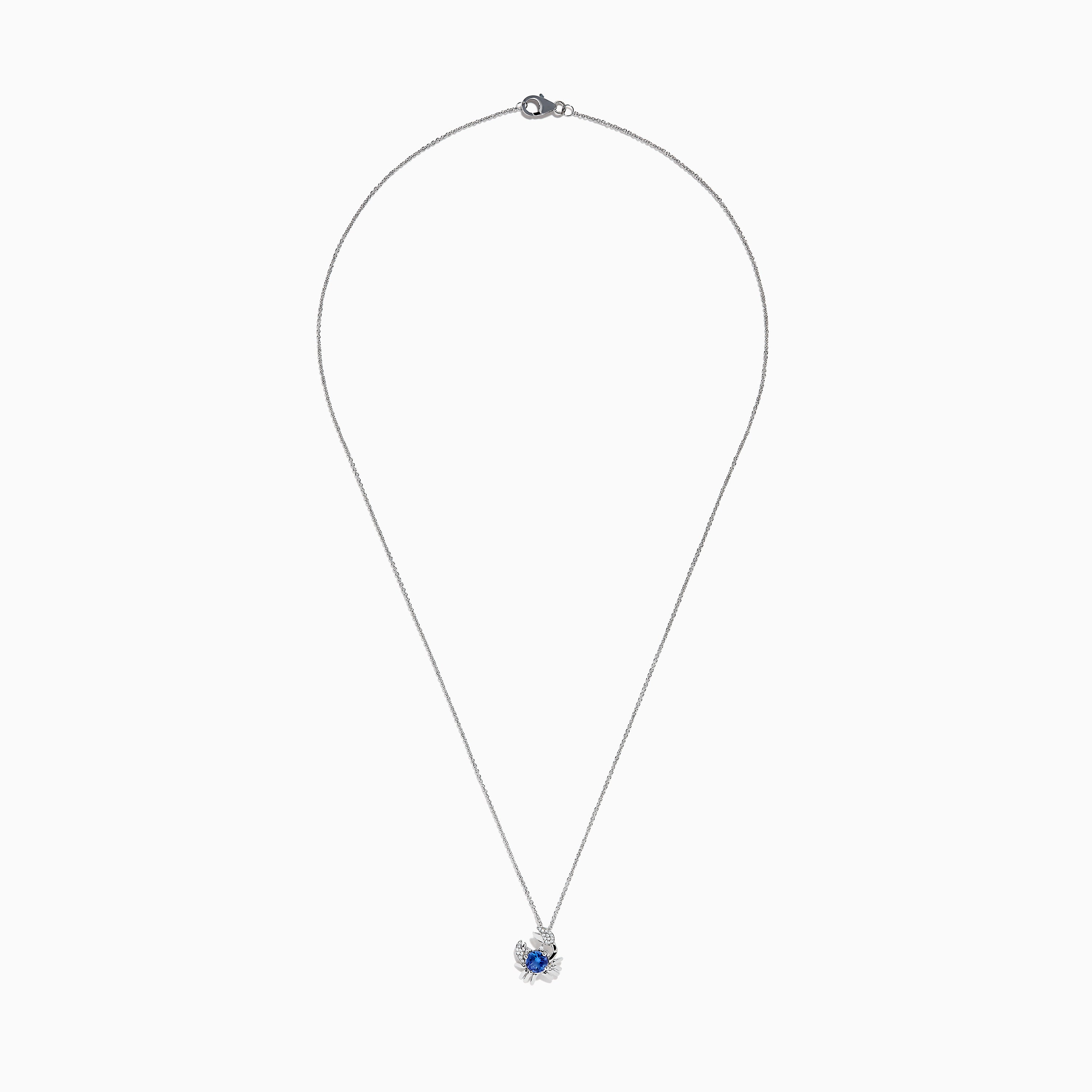 925 Silver Tanzanite and Diamond Crab Pendant – effyjewelry.com