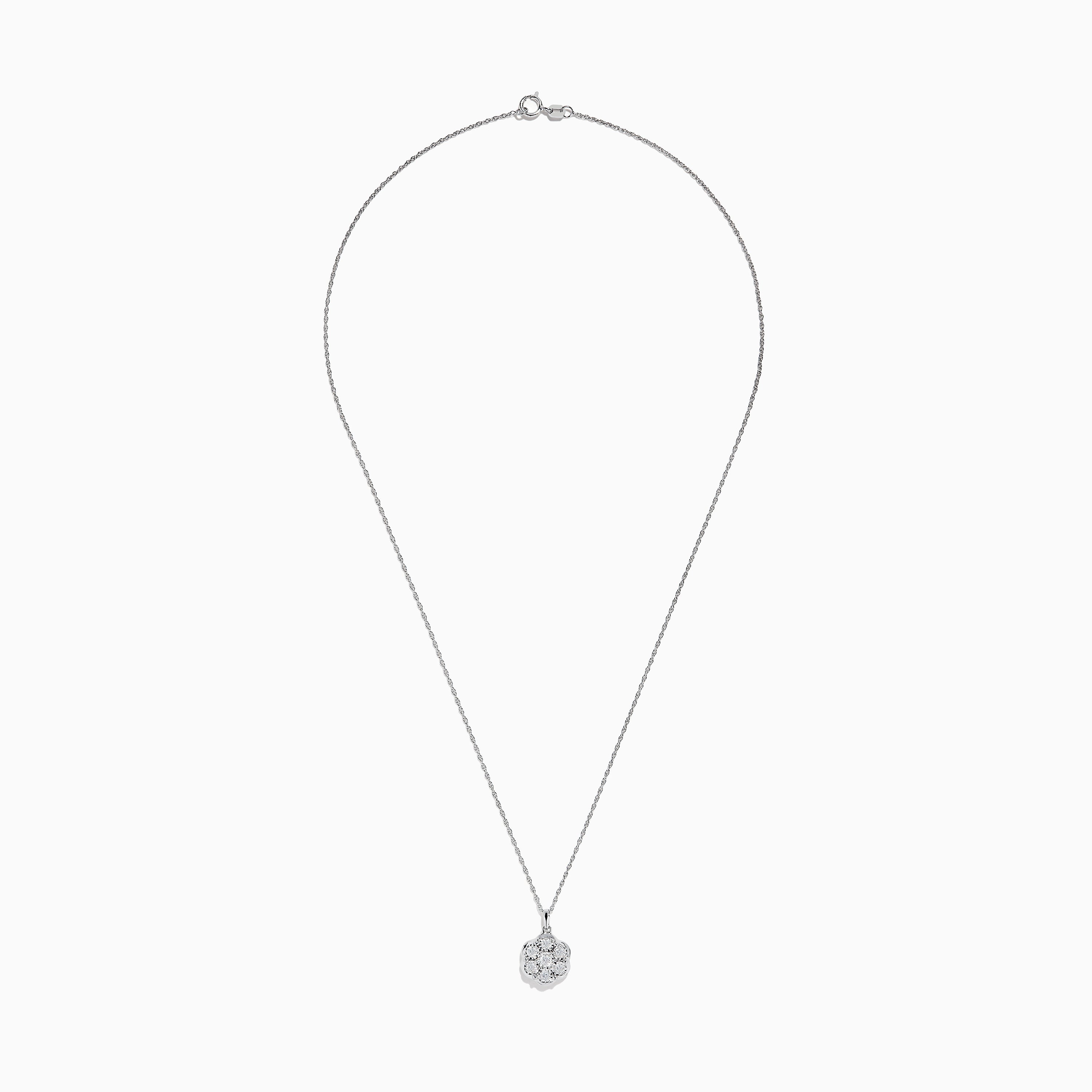 925 Sterling Silver Diamond Cluster Pendant – effyjewelry.com