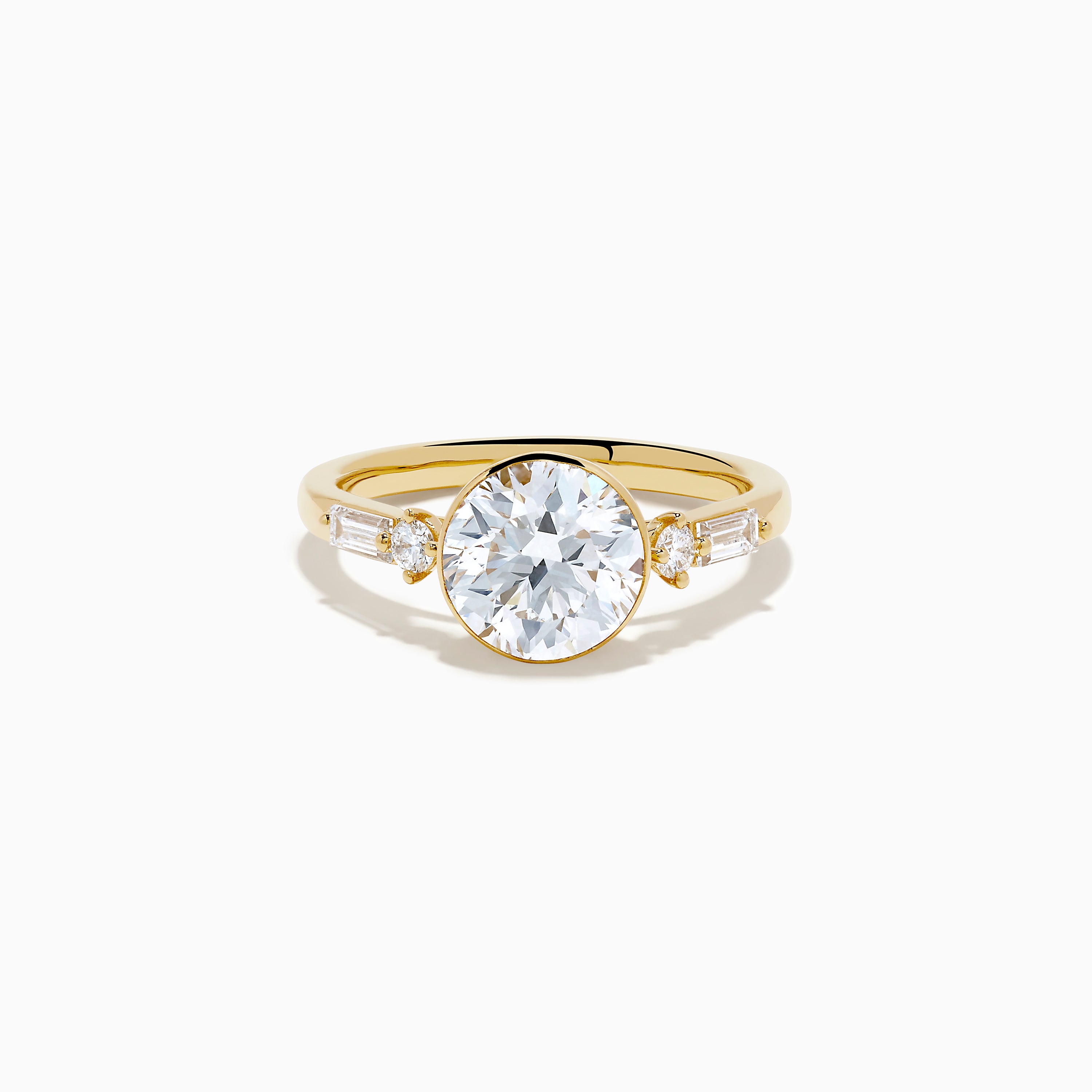 Star Lab Grown Diamond Moderne Ring in 18K Yellow Gold – effyjewelry.com