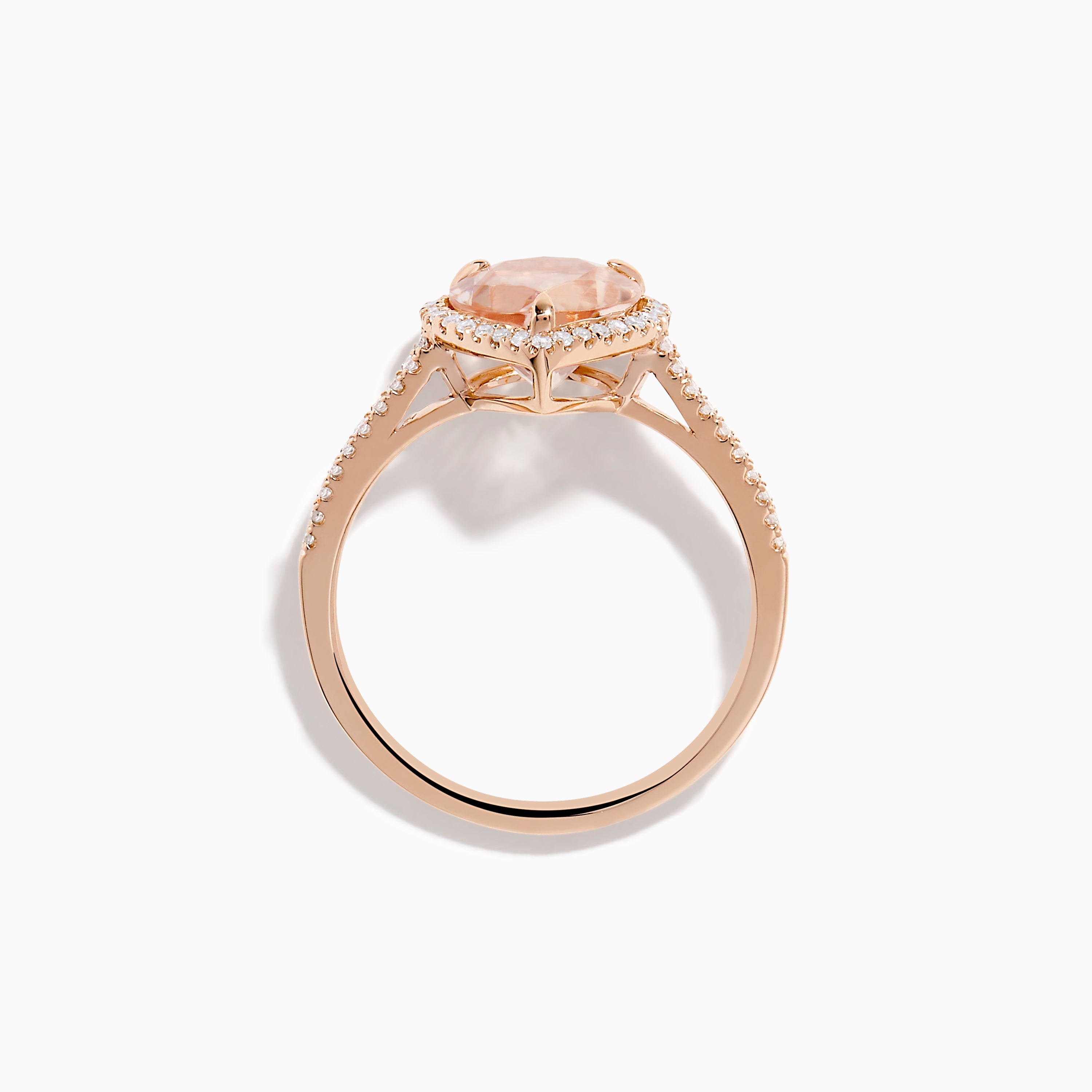 Blush 14K Rose Gold Morganite and Diamond Ring – effyjewelry.com