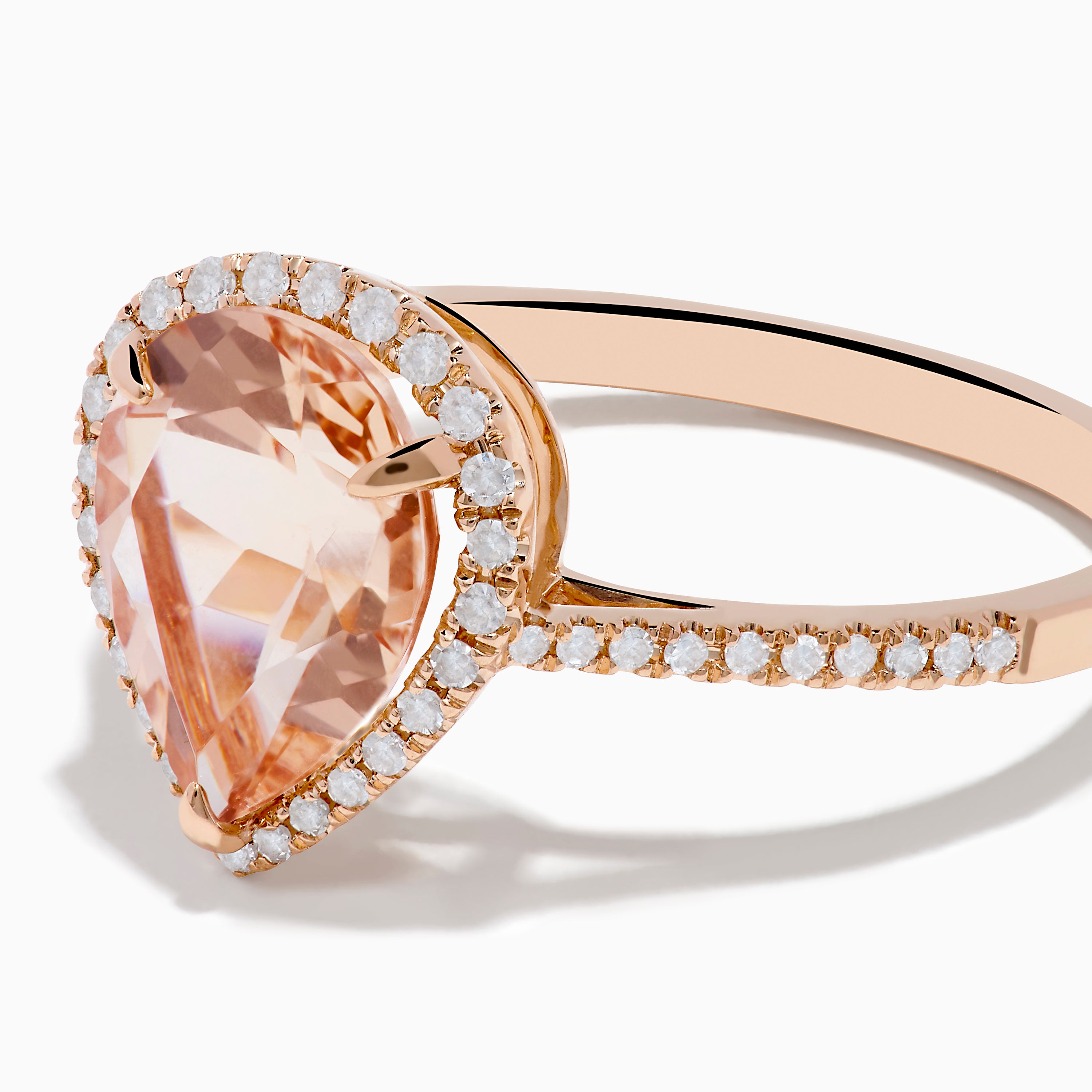 Blush 14K Rose Gold Morganite and Diamond Ring – effyjewelry.com