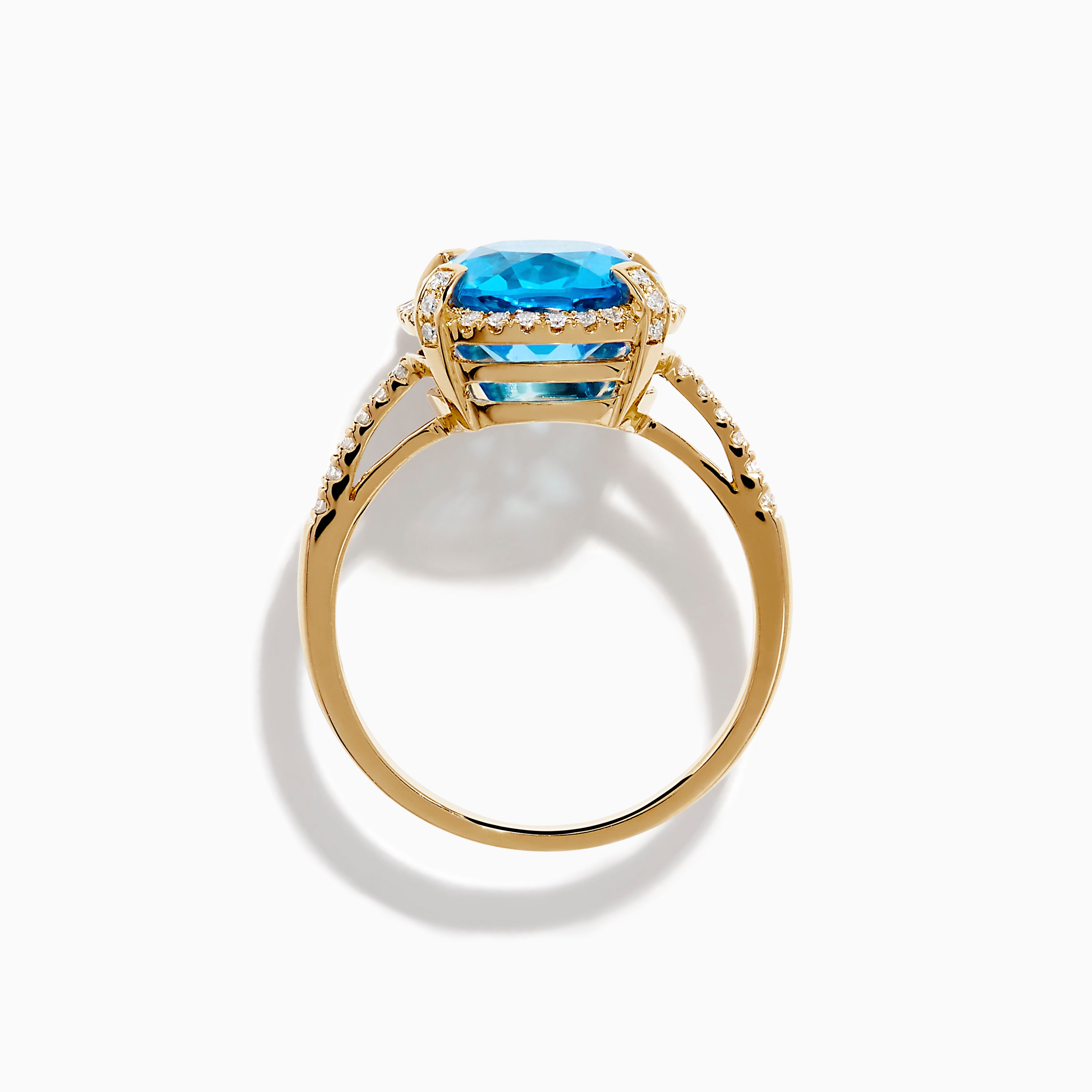 Ocean Bleu 14K Yellow Gold Blue Topaz Ring – effyjewelry.com