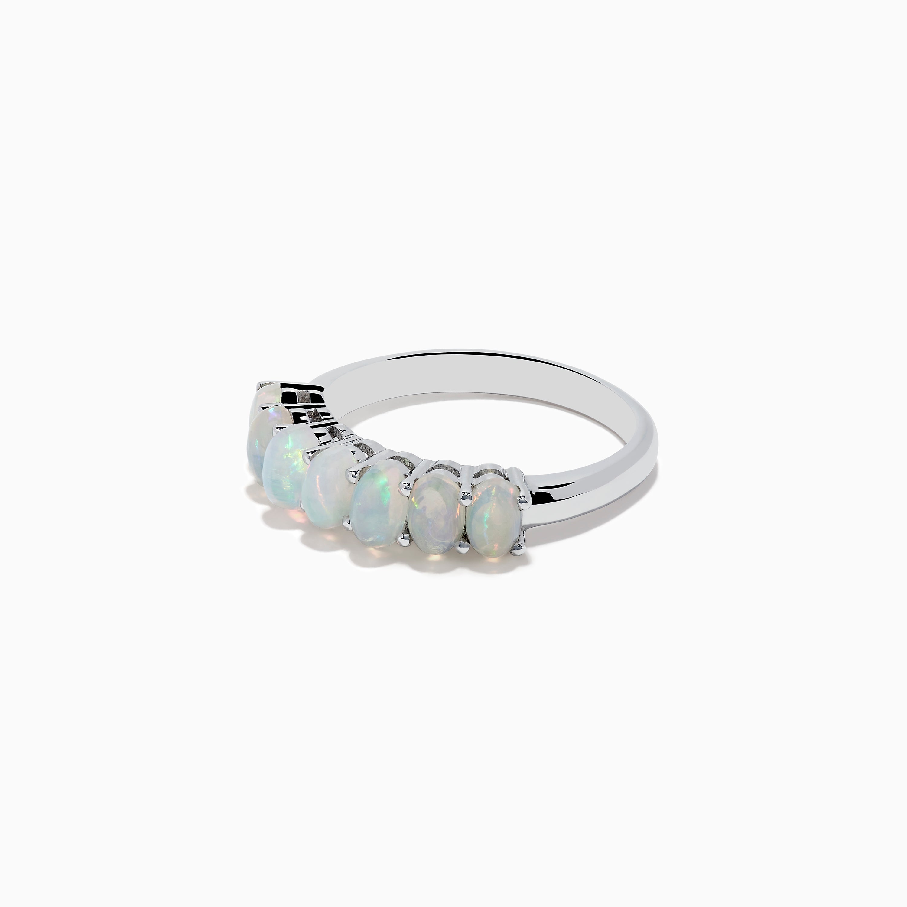 Aurora 925 Sterling Silver Opal Ring – effyjewelry.com