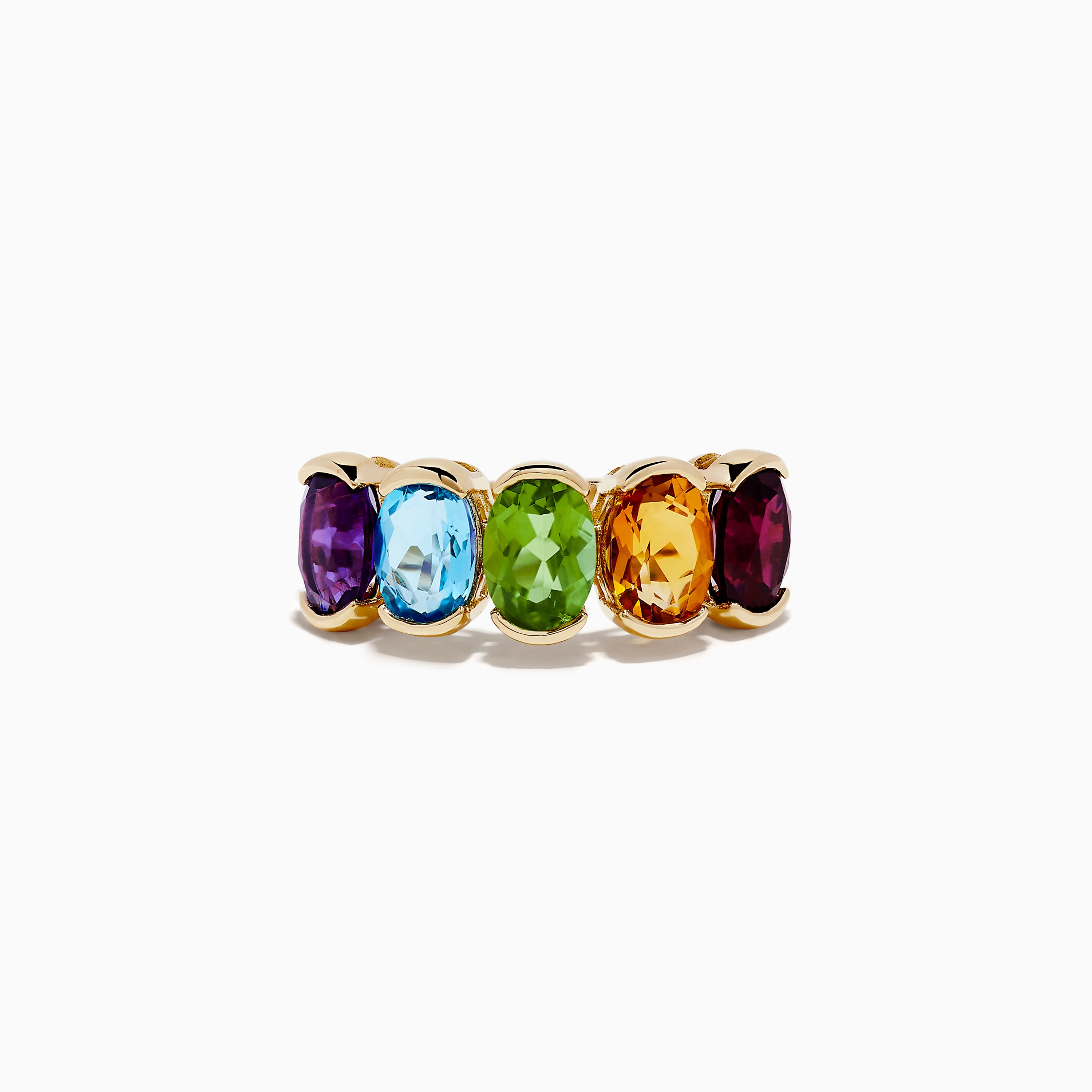 Mosaic 14K Yellow Gold Multi Stone Ring – effyjewelry.com