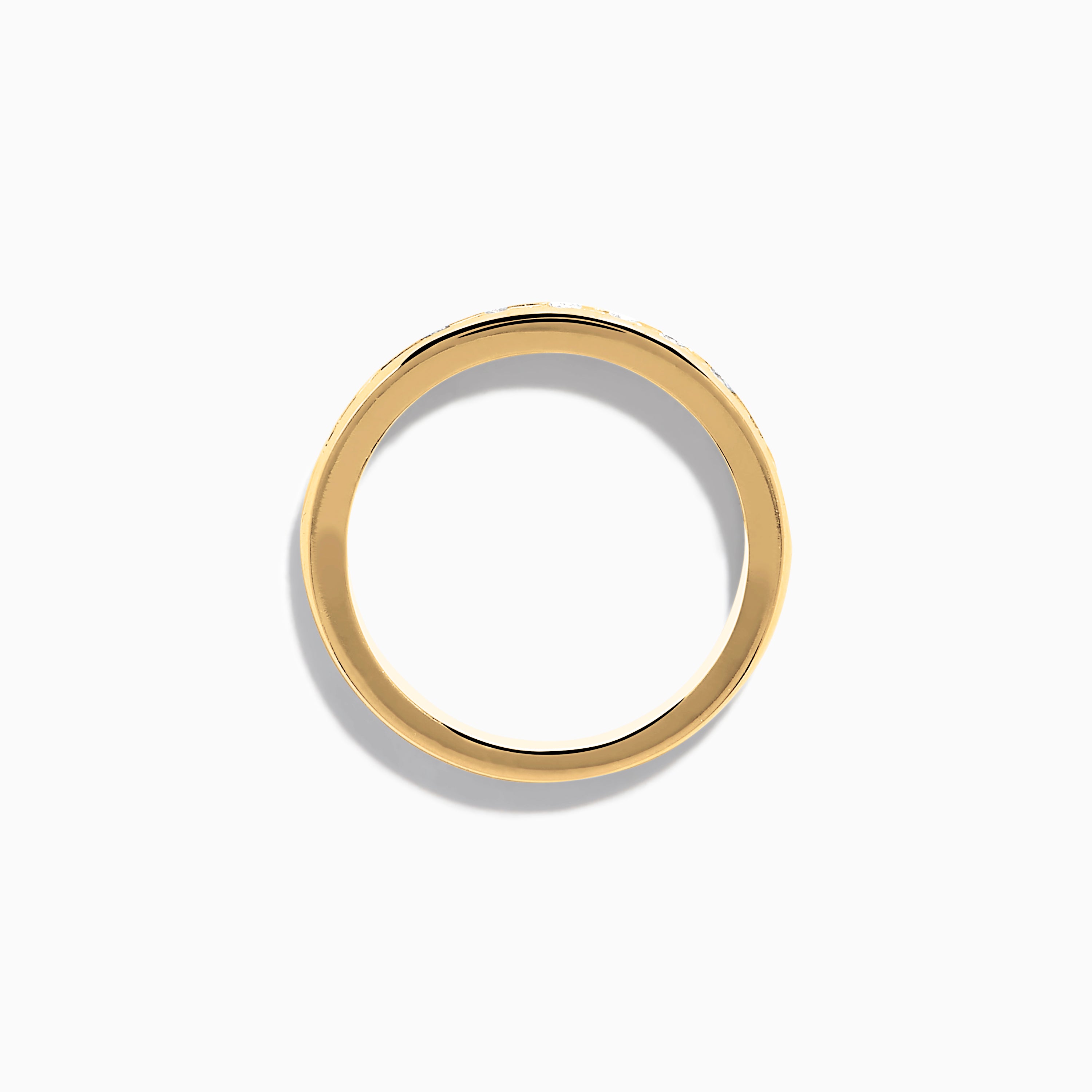 14K Yellow Gold 10-Stone Channel Set Diamond Band, 0.50 TCW ...
