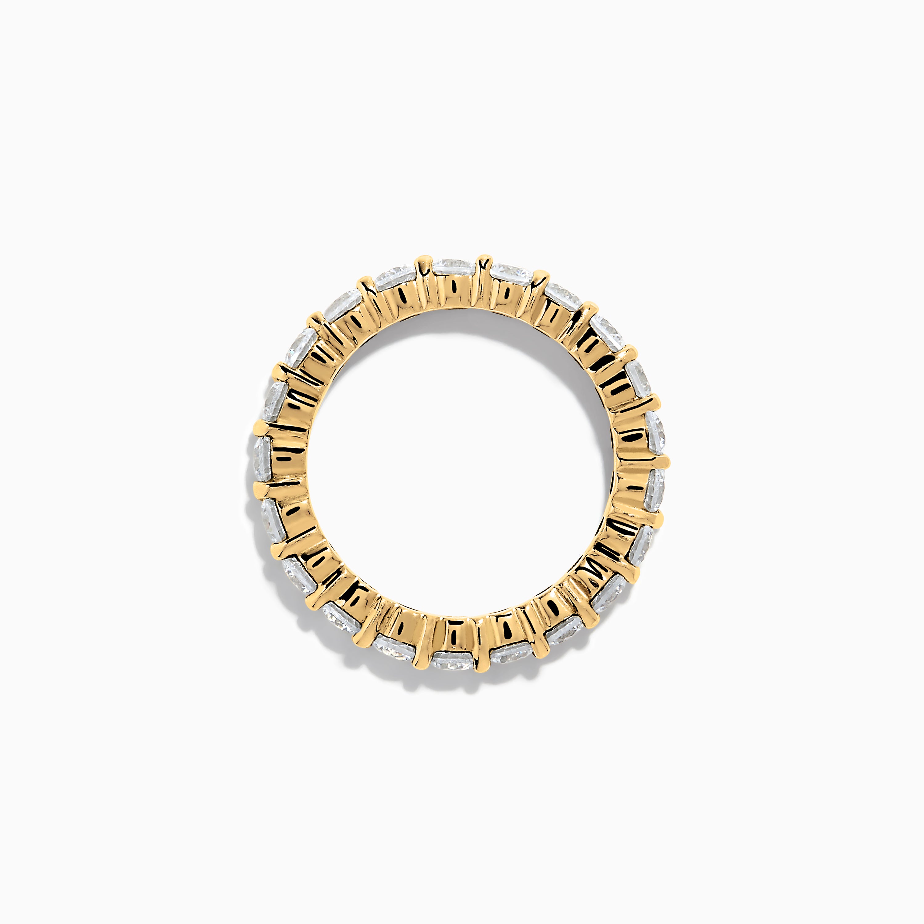 14K Yellow Gold Prong Set Diamond Eternity Band, 2.00 TCW – effyjewelry.com
