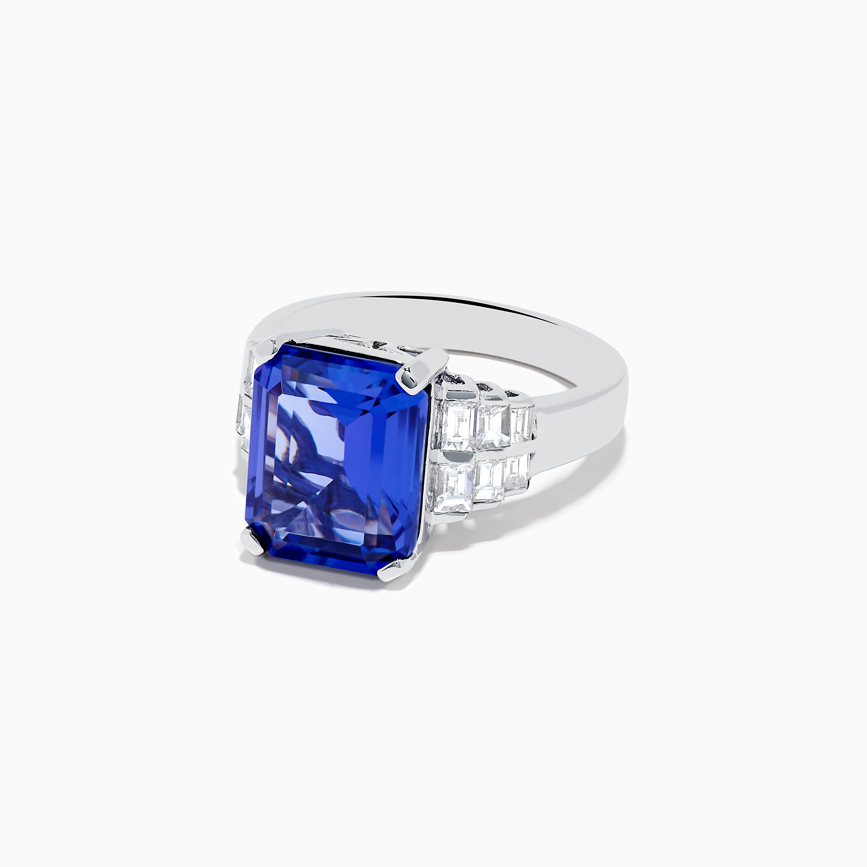 Limited Edition 14K White Gold Tanzanite and Diamond Ring – effyjewelry.com