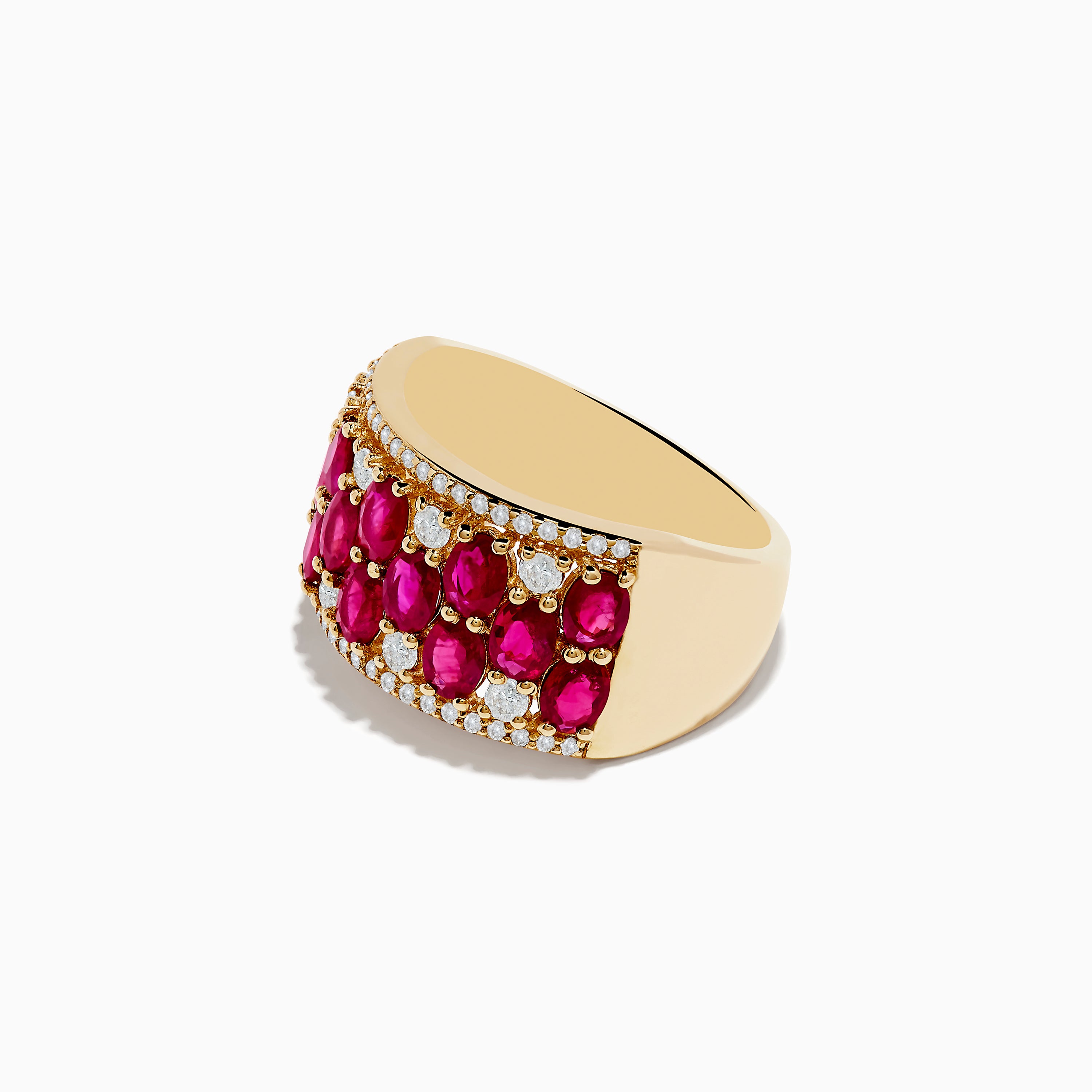 Ruby Royale 14K Yellow Gold Ruby and Diamond Ring – effyjewelry.com