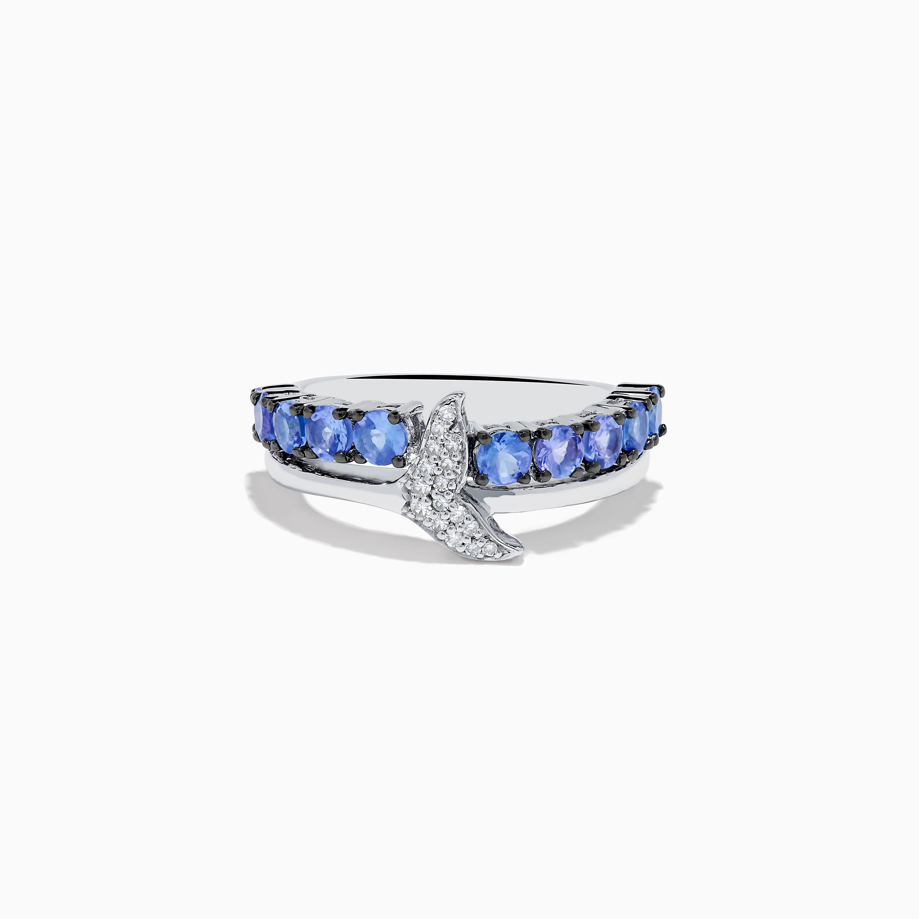 925 Sterling Silver Tanzanite and Diamond Fin Ring – effyjewelry.com