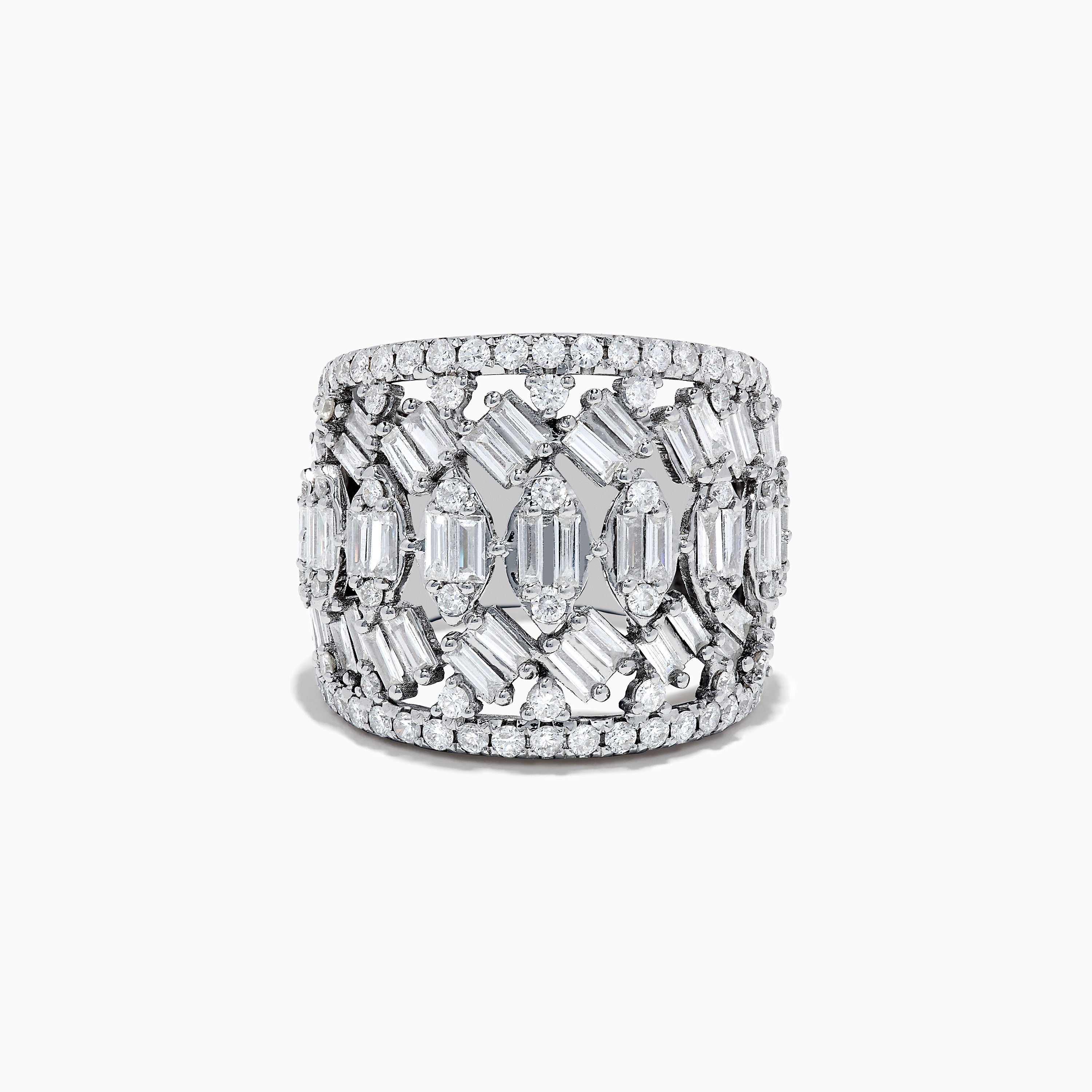 Effy Hematian 14K White Gold Diamond Statement Ring 2.42 TCW ...