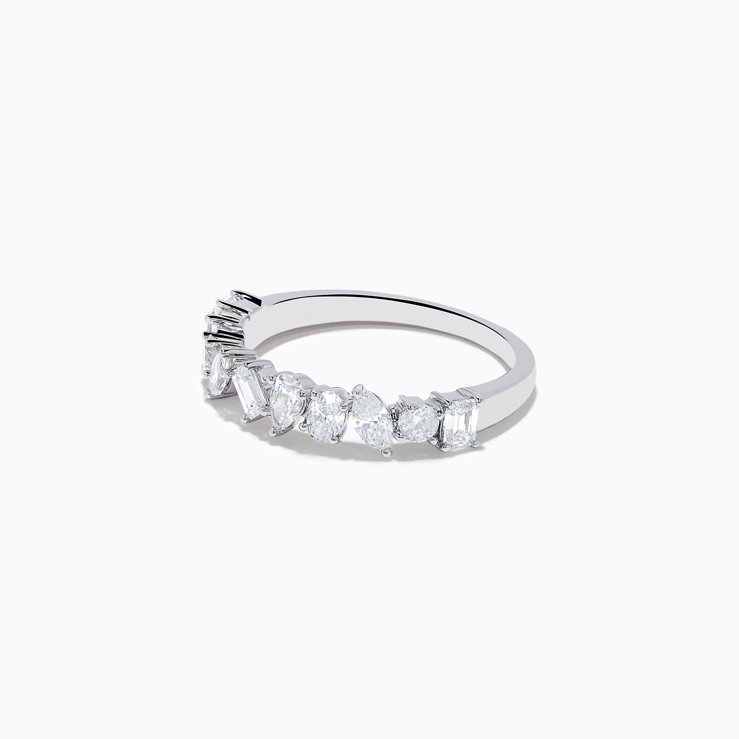 14K White Gold Mix Shape Diamond Ring – effyjewelry.com