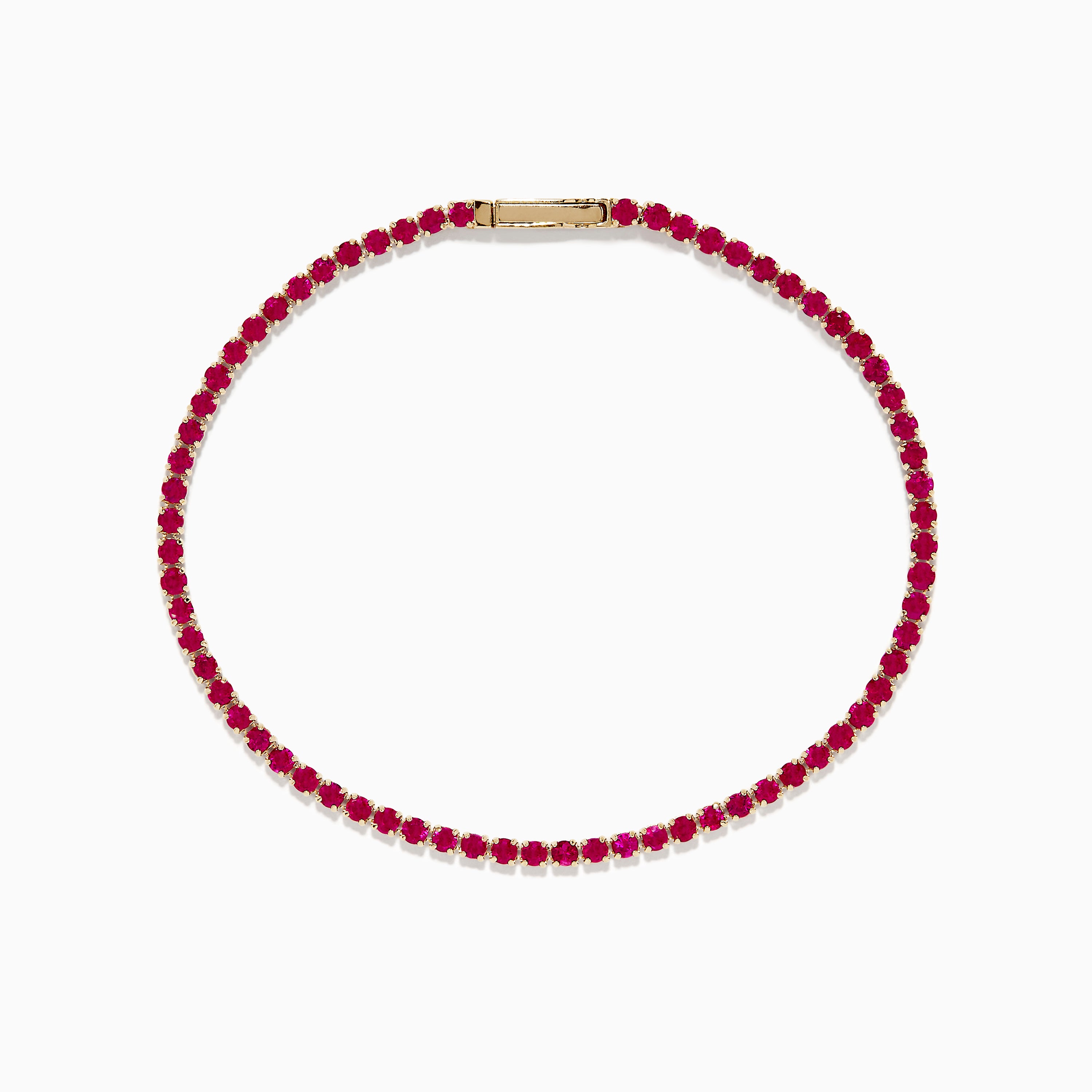 Ruby Royale 14K Yellow Gold Ruby Tennis Bracelet – effyjewelry.com
