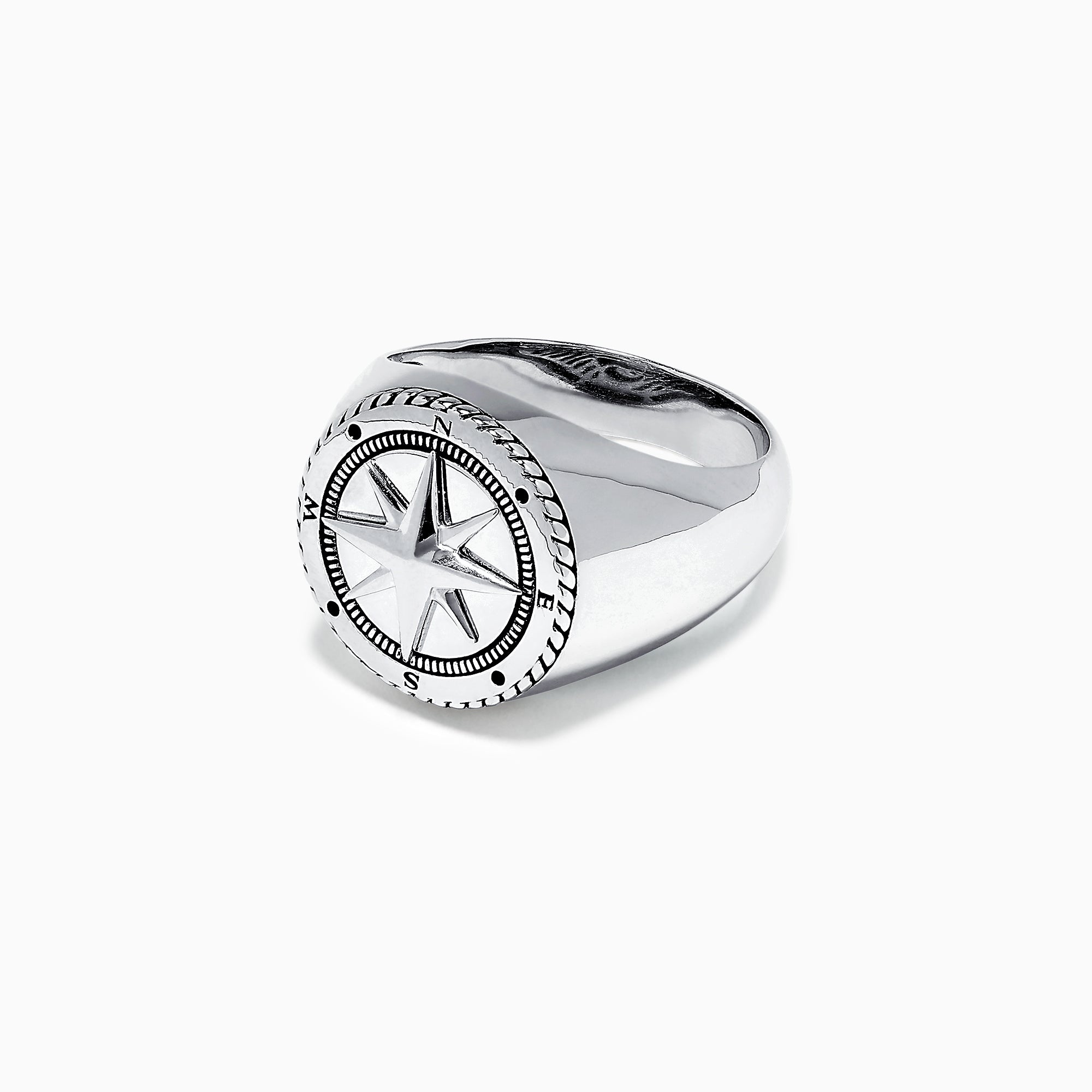 Men's Sterling Silver Compass Ring – effyjewelry.com