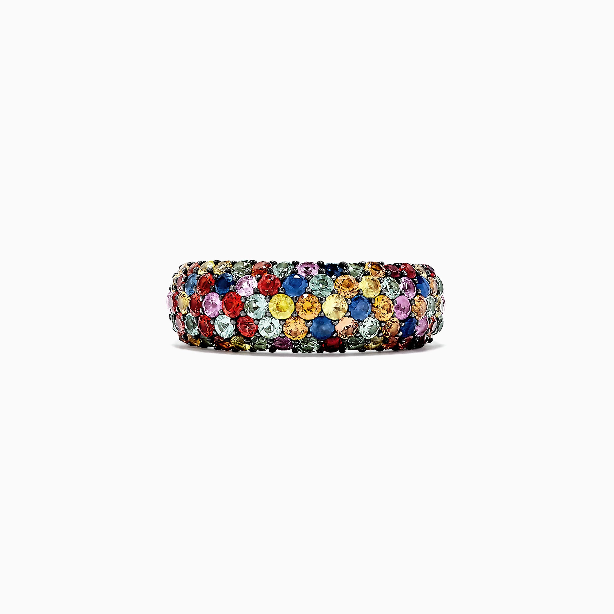 925 Sterling Silver Multi Sapphire Splash Ring, 2.55 TCW – effyjewelry.com
