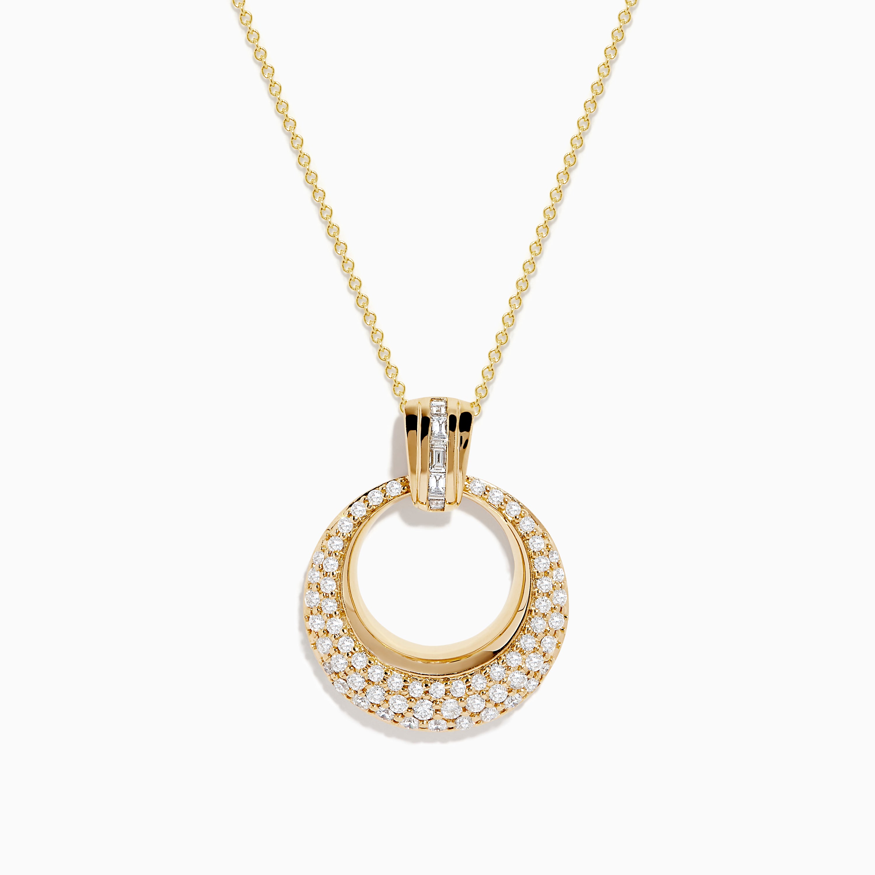 Effy D'Oro 14K Yellow Gold Diamond Pendant | effyjewelry.com