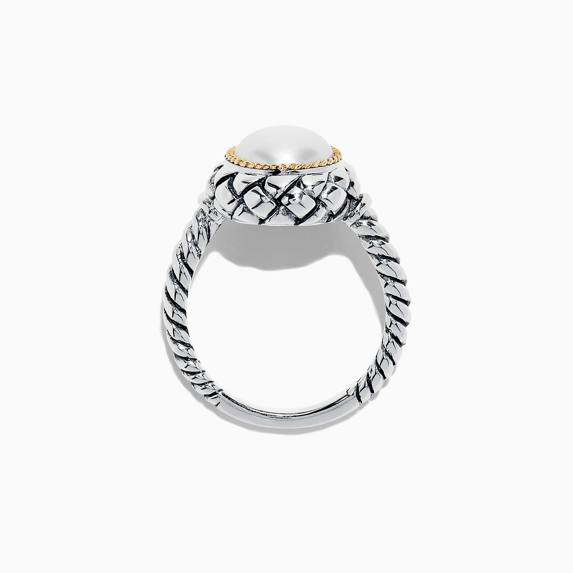 Effy 925 Sterling Silver & 18K Yellow Gold Cultured Fresh Water Pearl ...