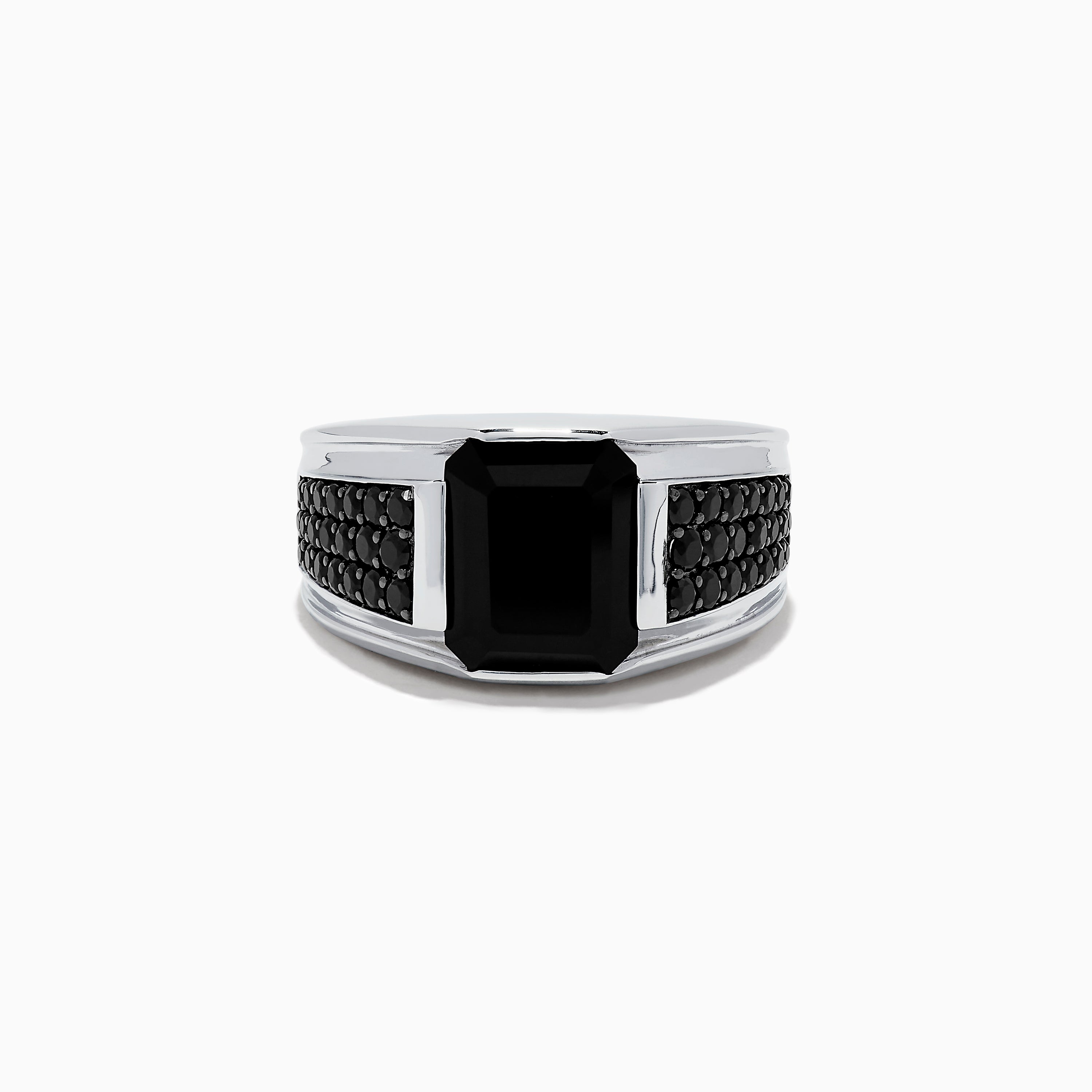 Men's 925 Sterling Silver Onyx and Black Spinel Ring – effyjewelry.com