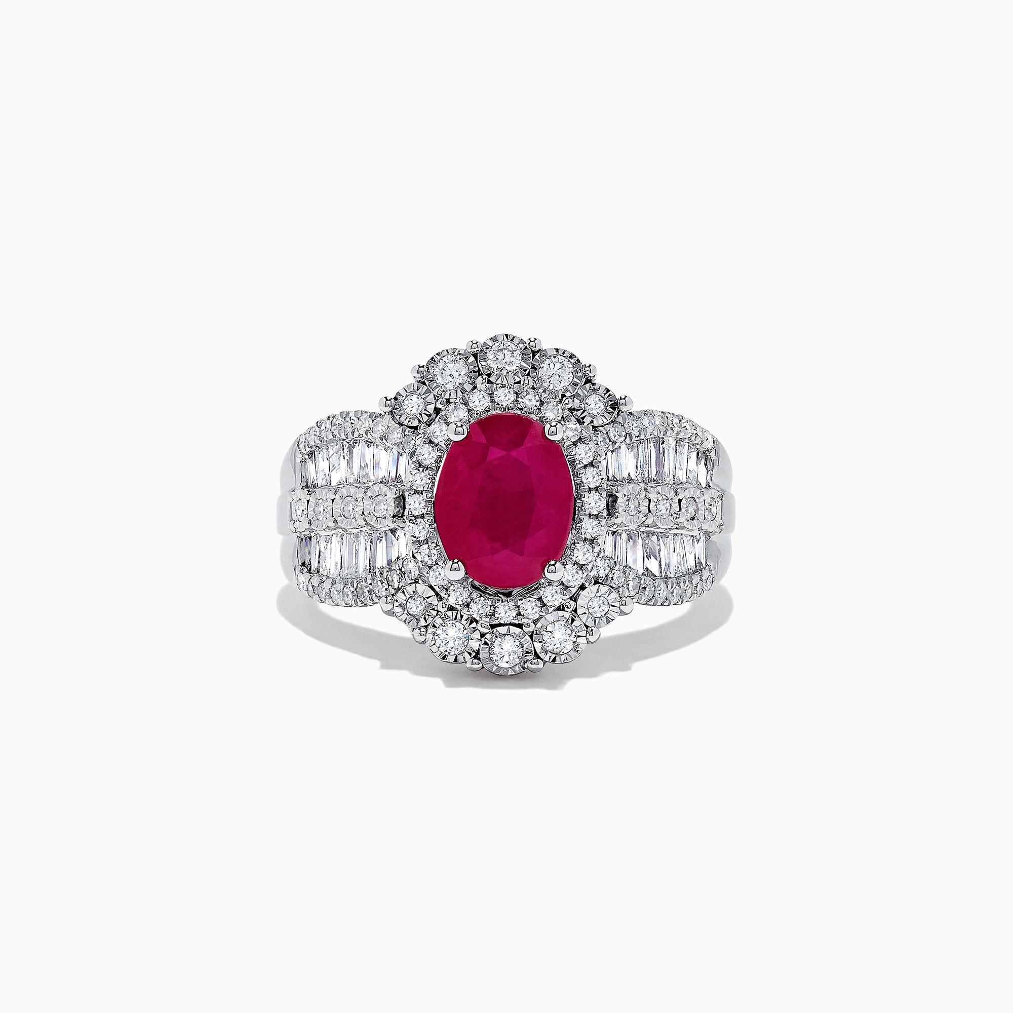 Effy Ruby Royale 14K White Gold Ruby and Diamond Ring, 2.14 TCW | effyjewelry.com